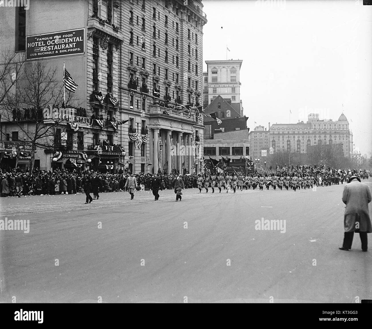 This image captures Franklin D. Roosevelt’s inauguration parade, an ...