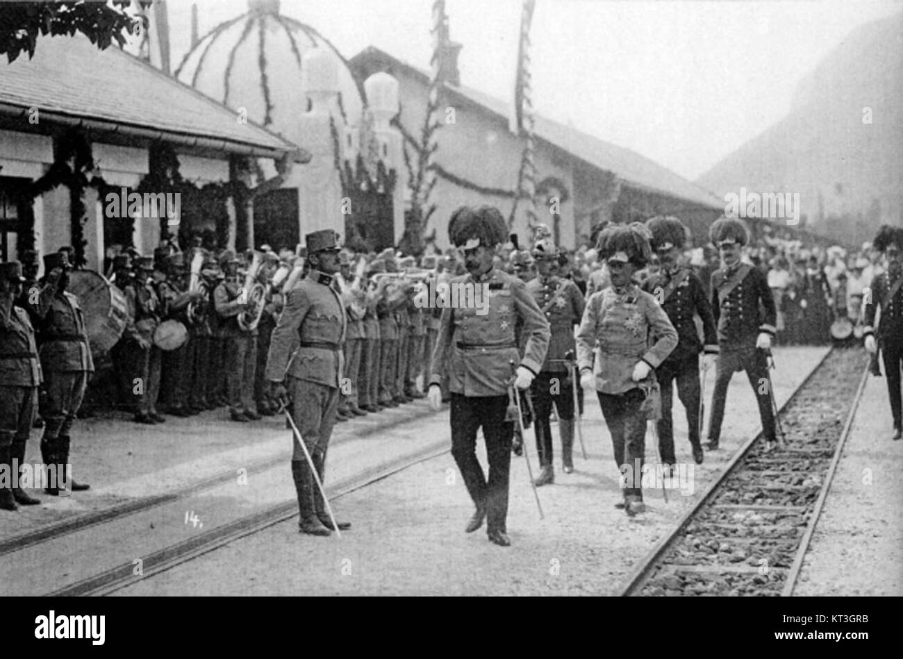 This photograph depicts Franz Ferdinand, the Archduke of Austria, in ...