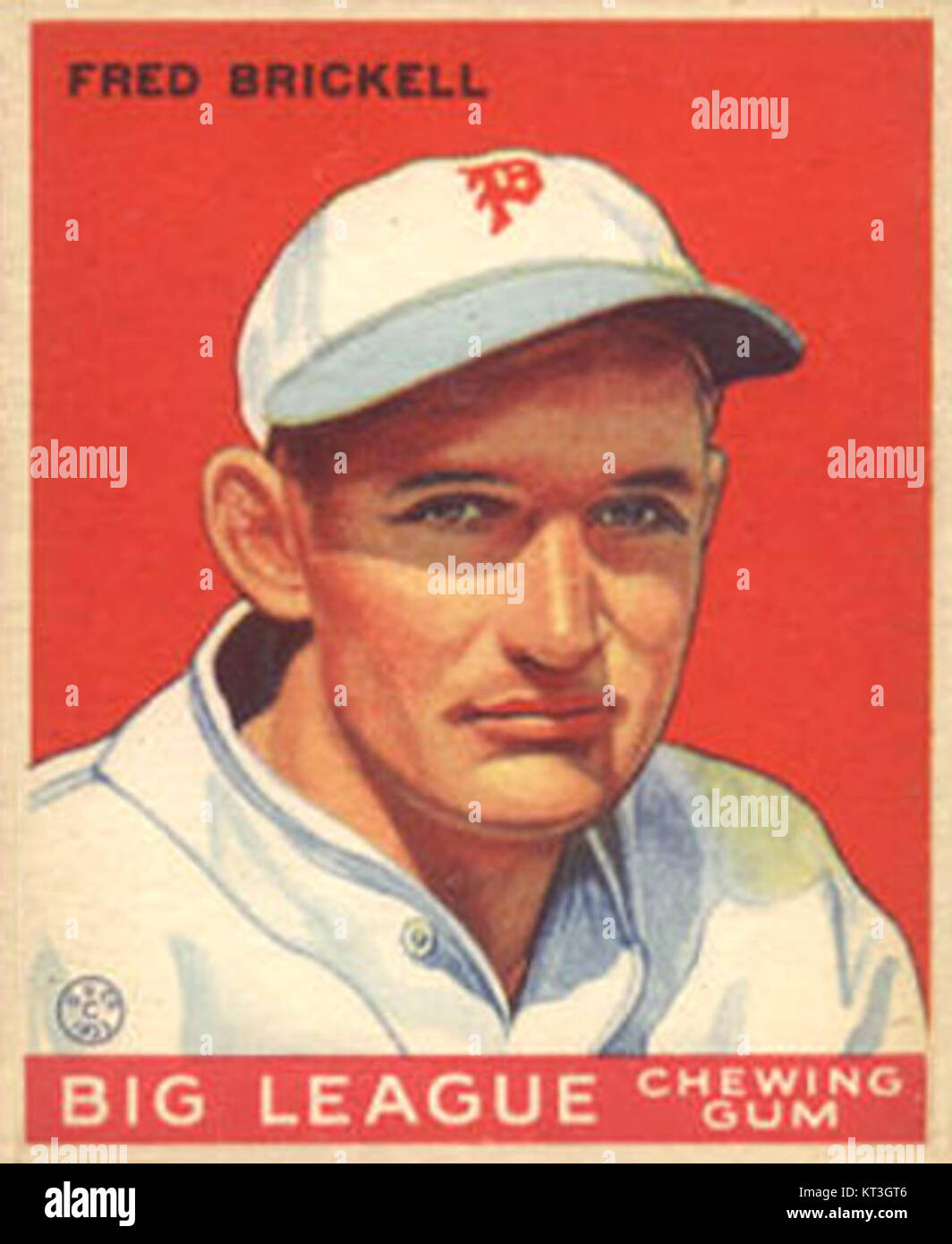 The Fred Brickell Goudey card is a vintage baseball trading card ...
