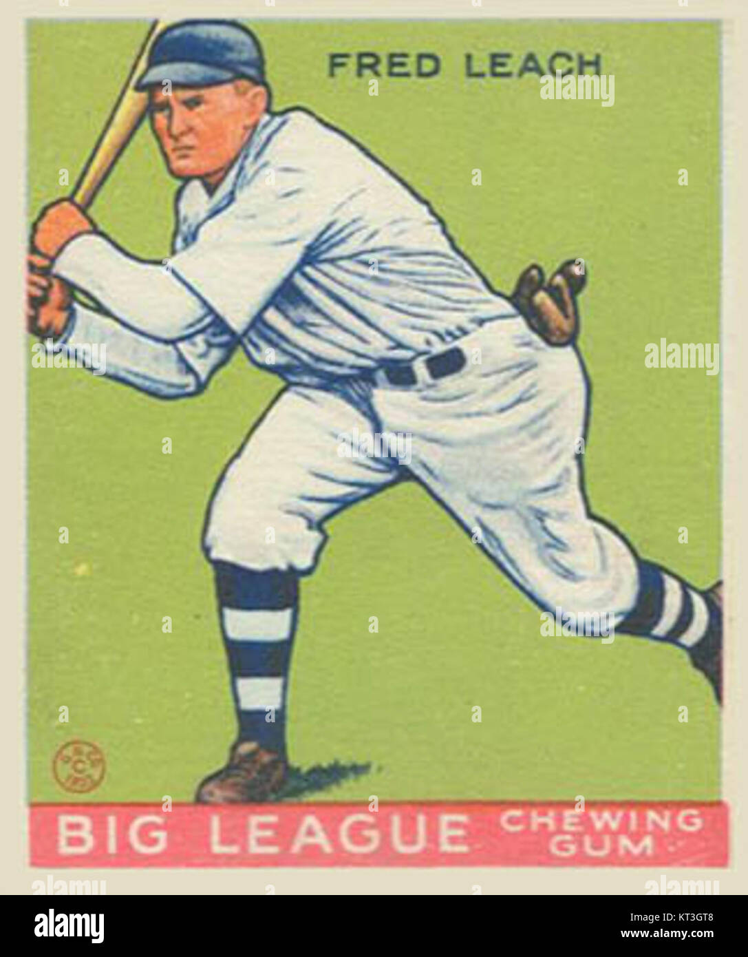 A Goudey card featuring Freddy Leach, a baseball player from the early ...