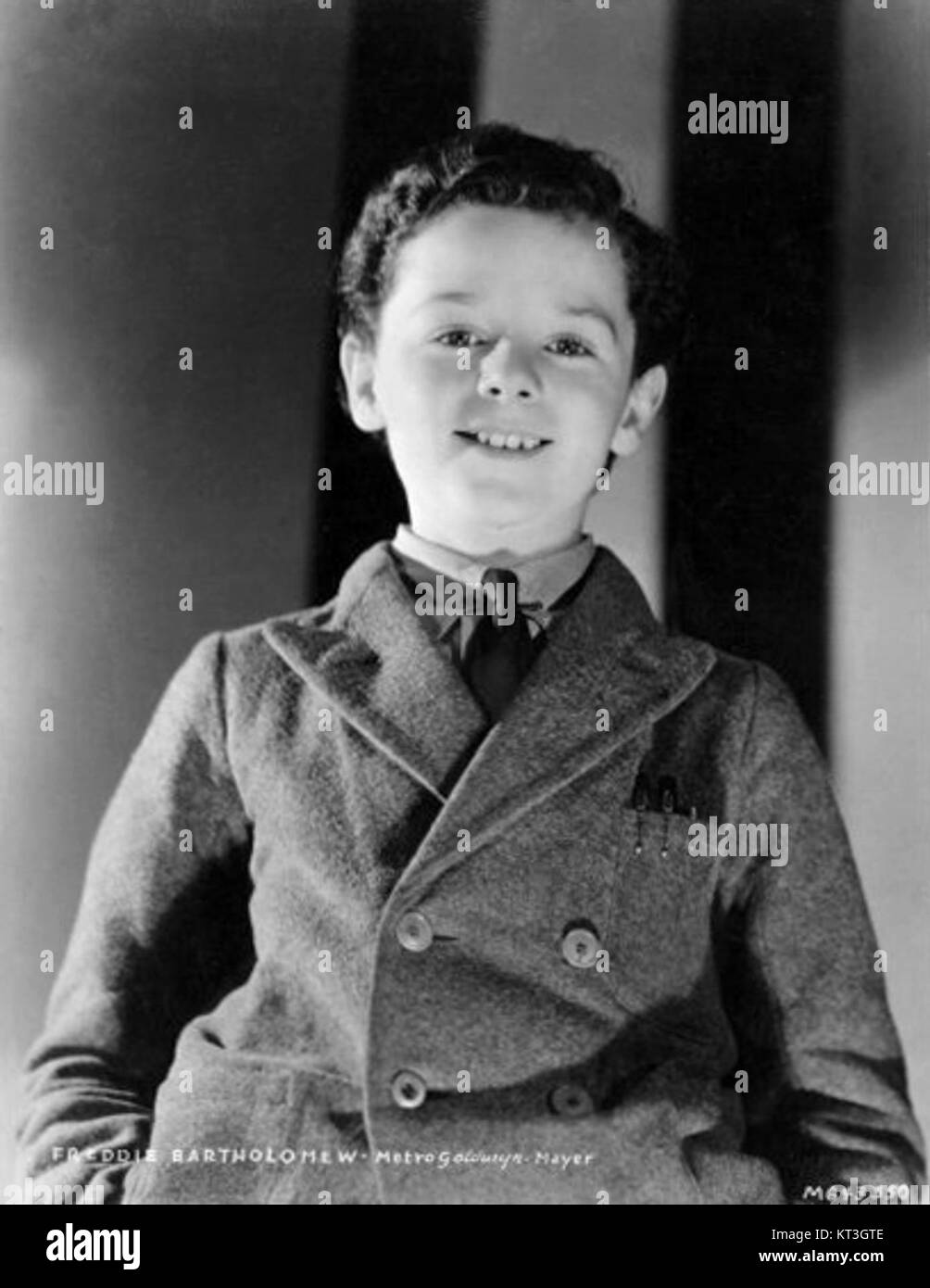 A publicity photograph of actor Freddie Bartholomew, taken during his ...
