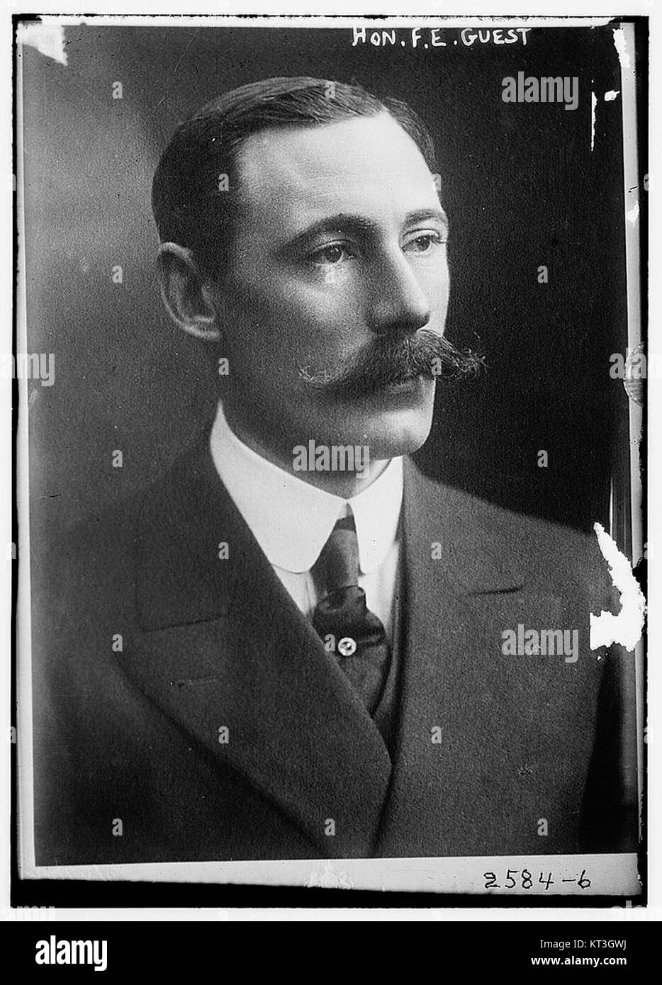 An old photograph of Frederick Edward Guest, showcasing a notable ...