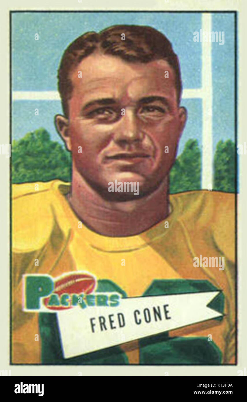 Fred Cone, featured in the 1952 Bowman Large series, was a prominent ...