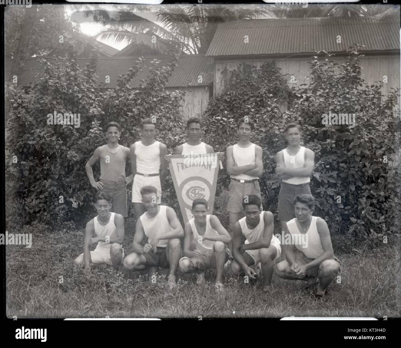 Photograph titled 'Freshmen Saint Louis College sec9 no1630 0001' from ...
