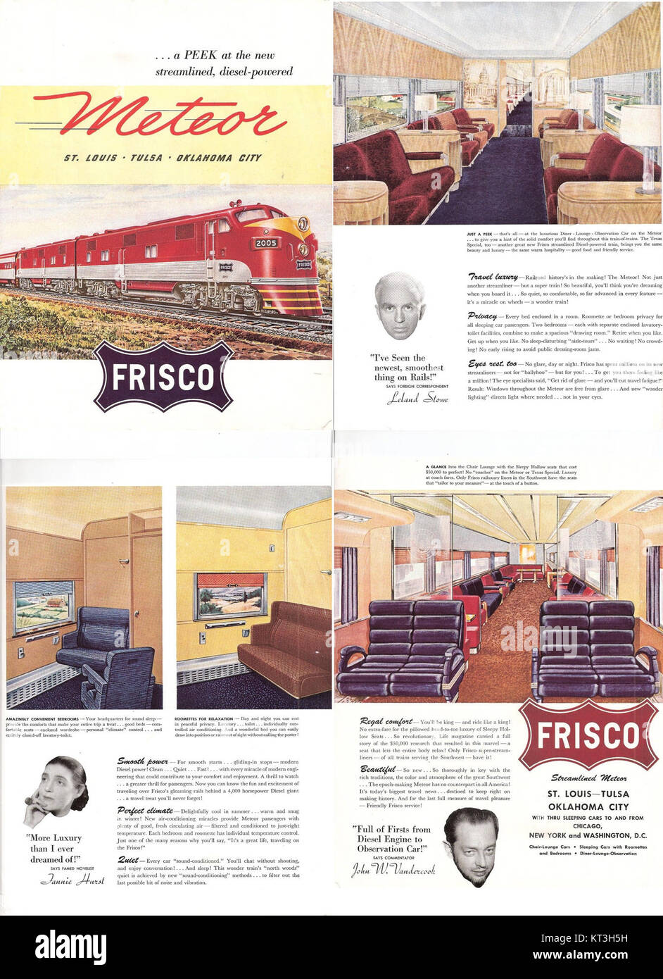 The Frisco streamlined Meteor, introduced in 1948, was a significant ...