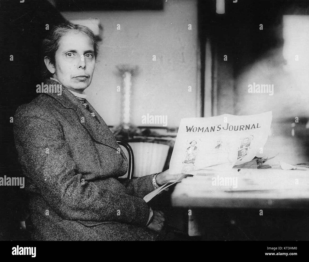 A portrait of Alice Stone Blackwell, an American suffragist, journalist ...