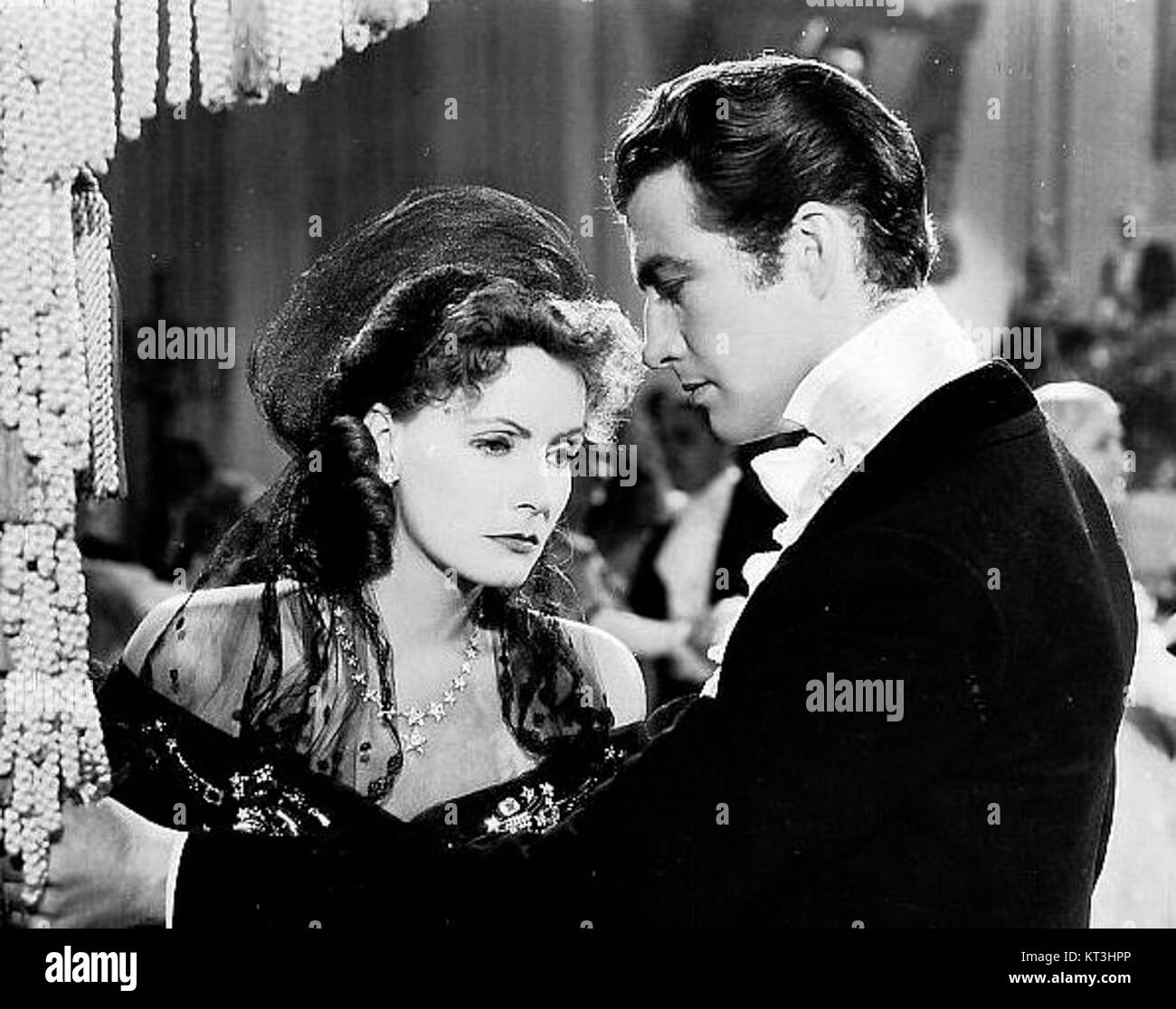 A still from the 1936 film *Camille*, featuring Greta Garbo and Robert ...