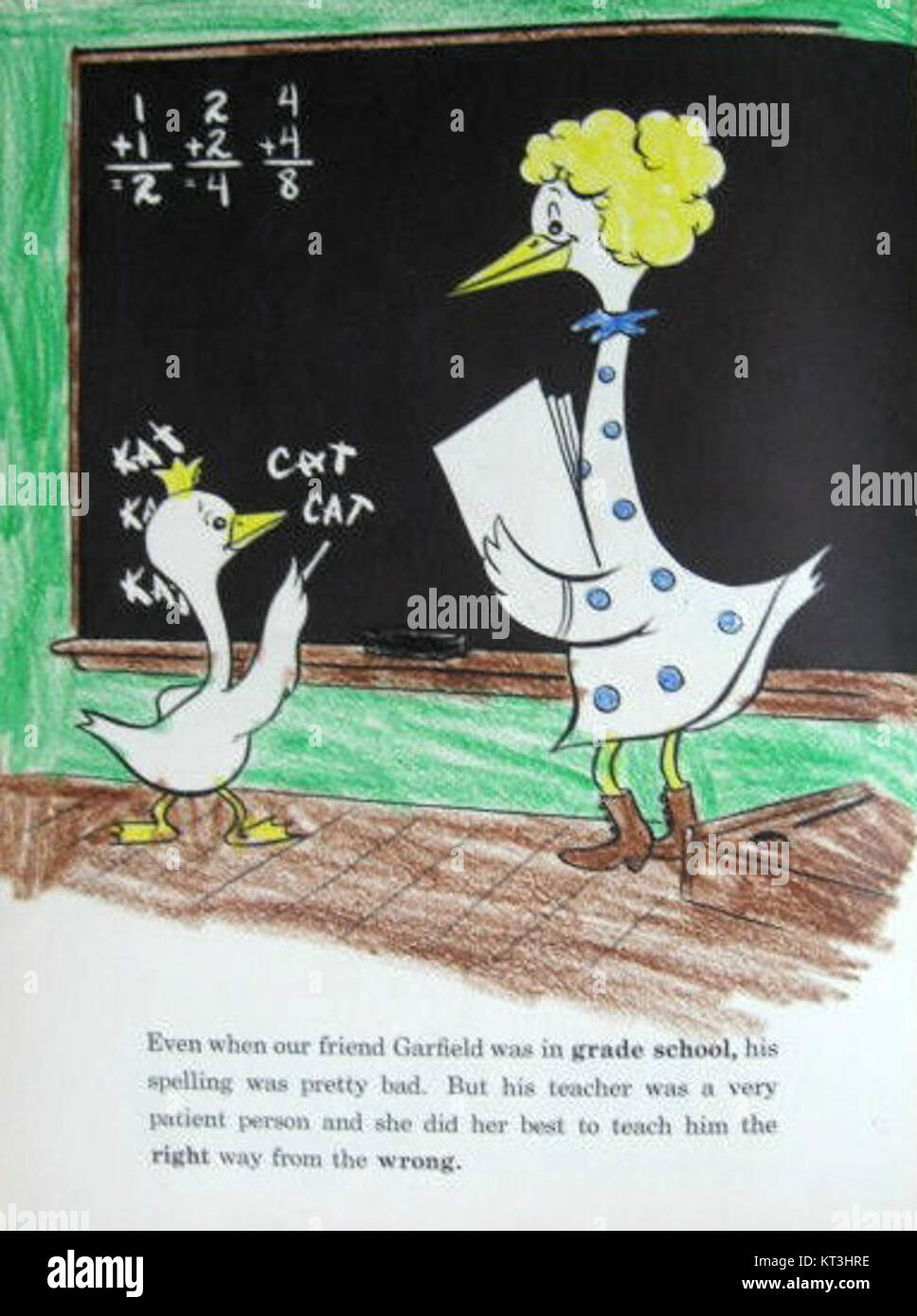 Garfield Goose 1953 book young Garfield Stock Photo - Alamy