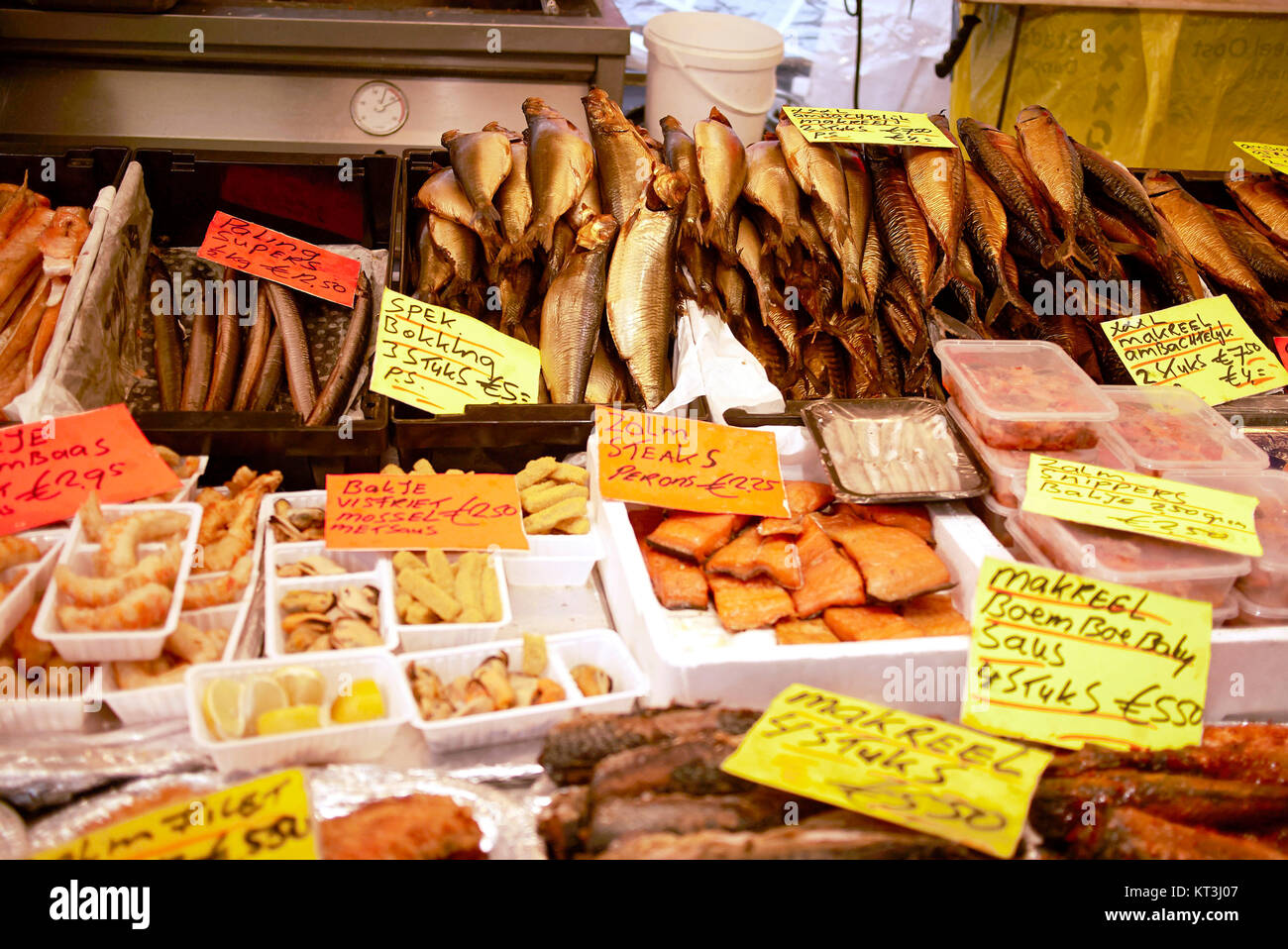 Amsterdam herring fish stall hi-res stock photography and images - Alamy