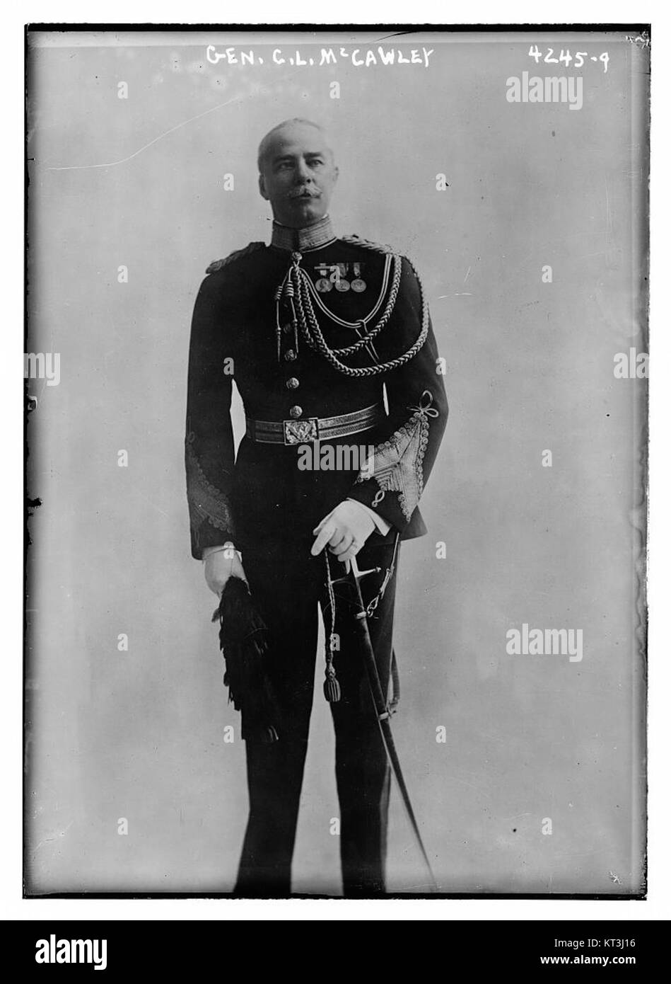 A portrait of General C.L. McCawley, a prominent military leader, known ...