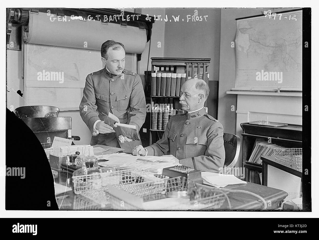 This image features General George T. Bartlett and Lieutenant J.W ...