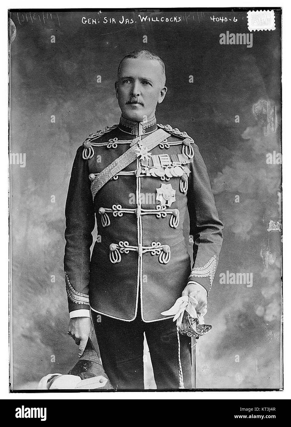 A portrait of General Sir James Willcocks, a British military figure ...