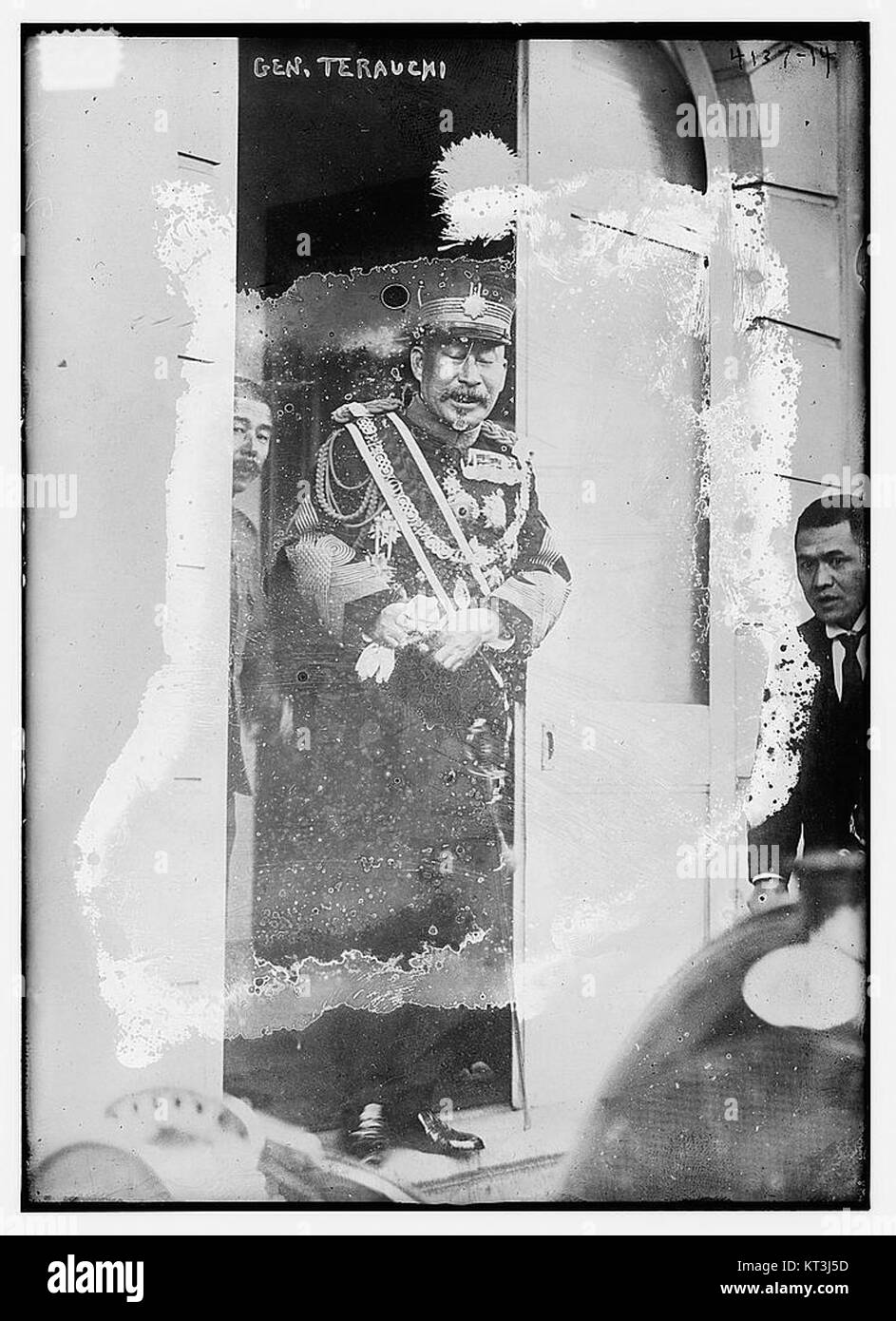 This refers to a photograph of General Terauchi, a high-ranking officer ...