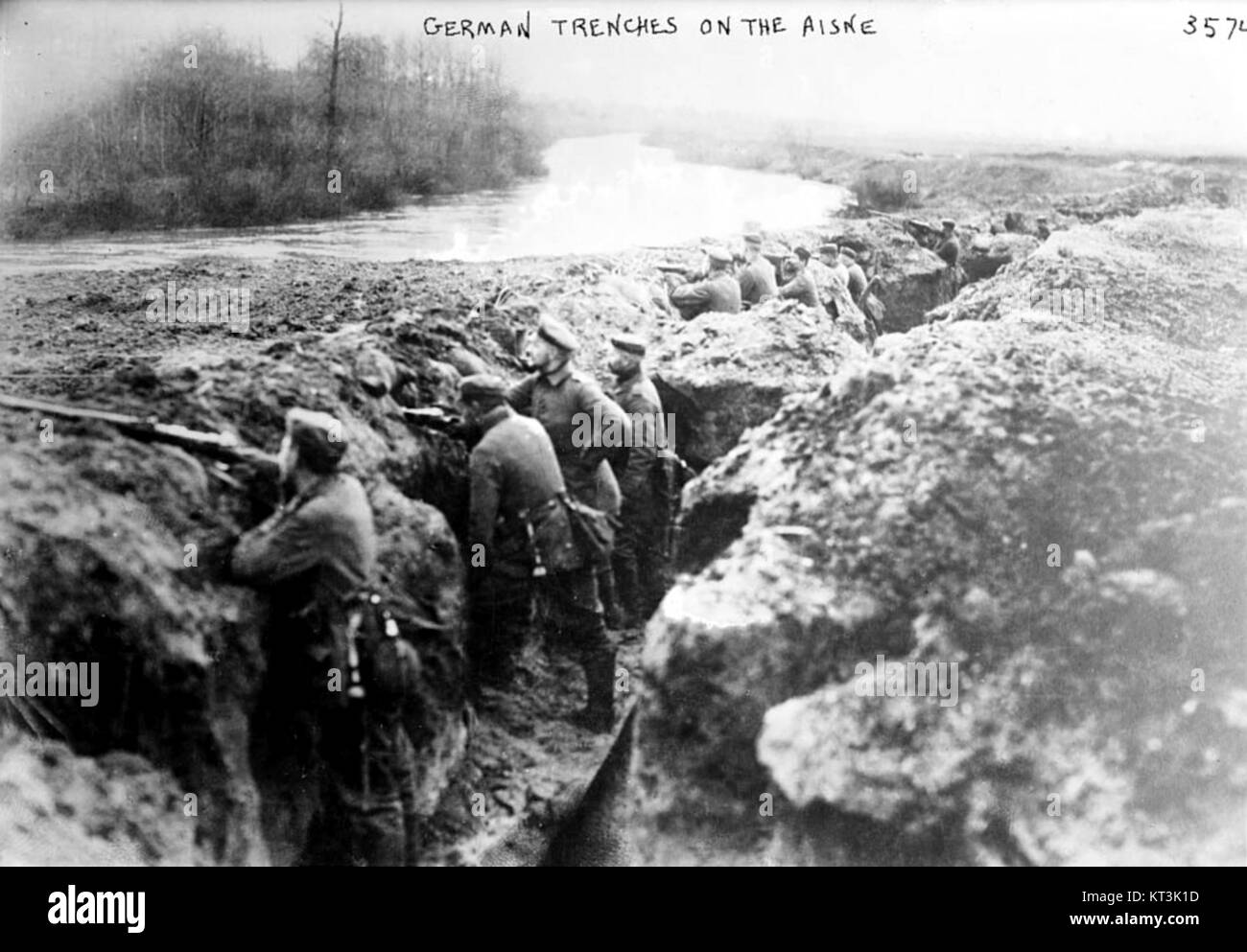 German trenches on the aisne Stock Photo - Alamy