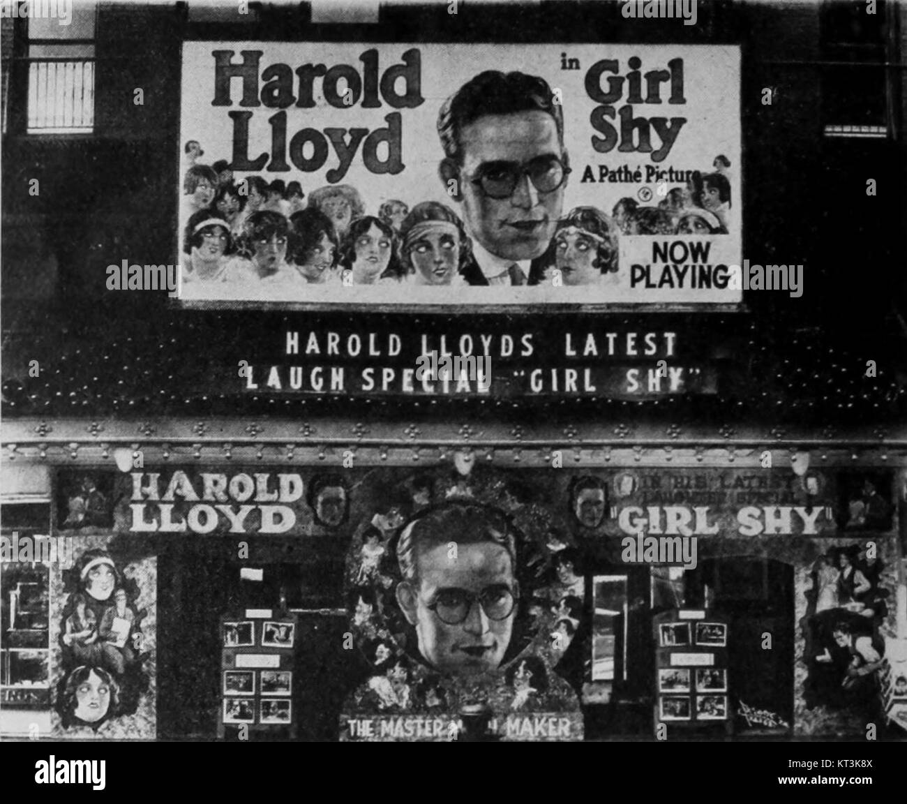 This Image Is A Promotional Piece For The 1924 Film Girl Shy