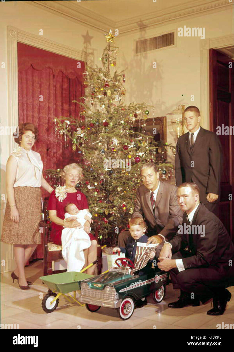Governor Haydon Burns and his family are pictured at the Governor's ...
