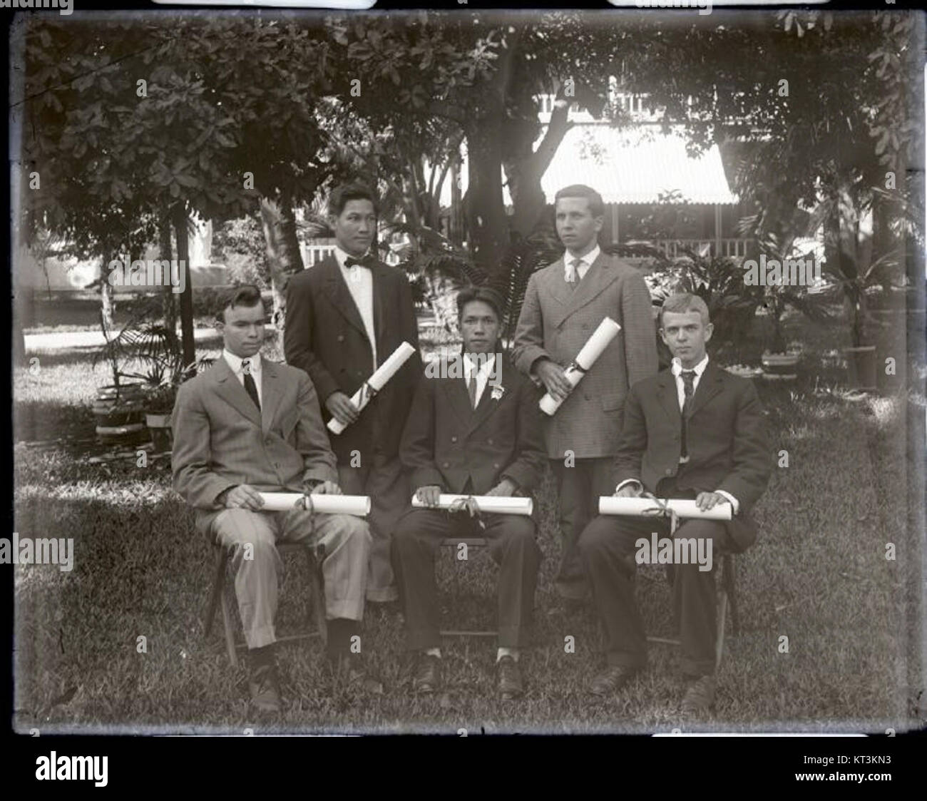 This photograph by Brother Bertram captures the graduates of Saint ...