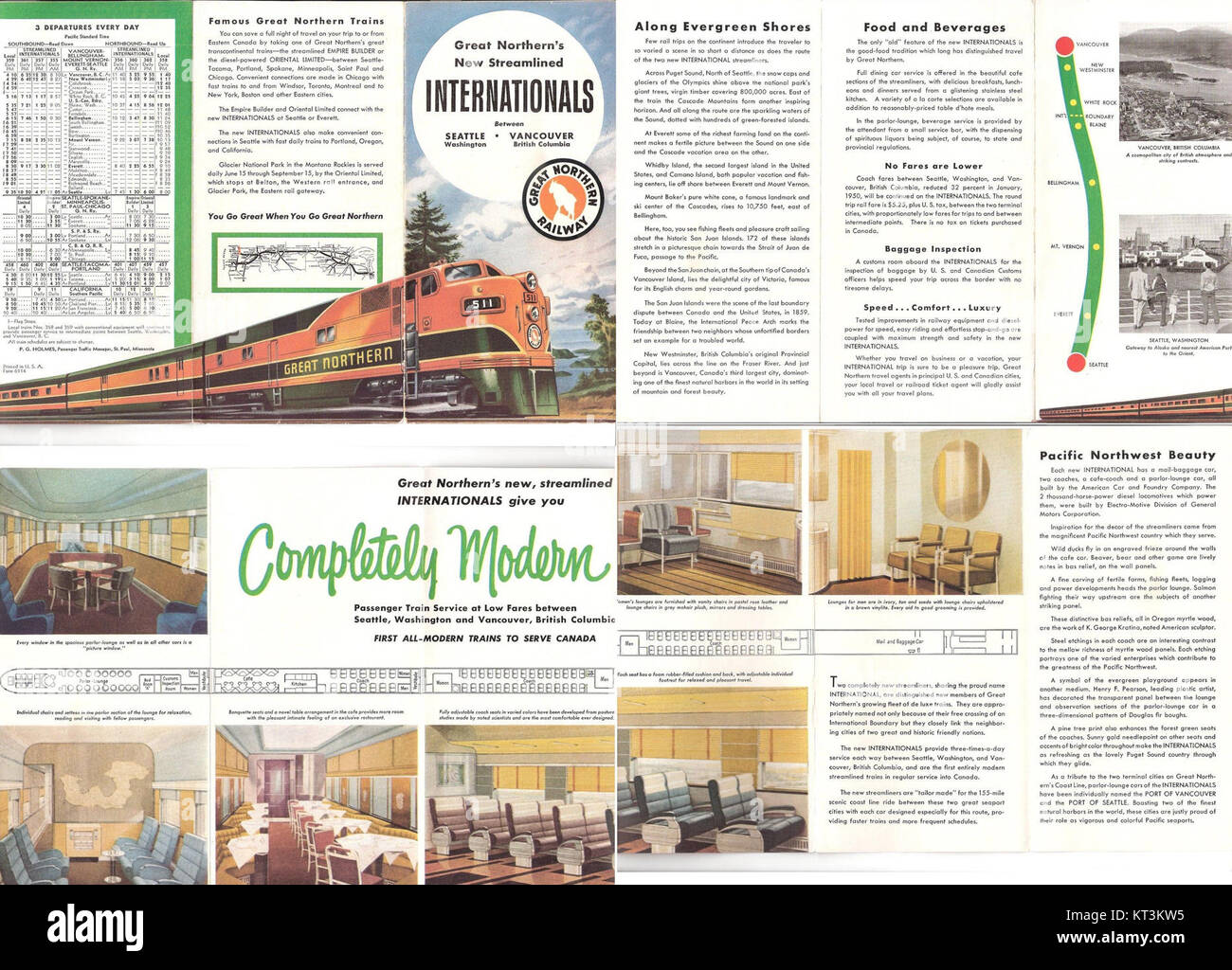 The Great Northern International was a major transportation route ...