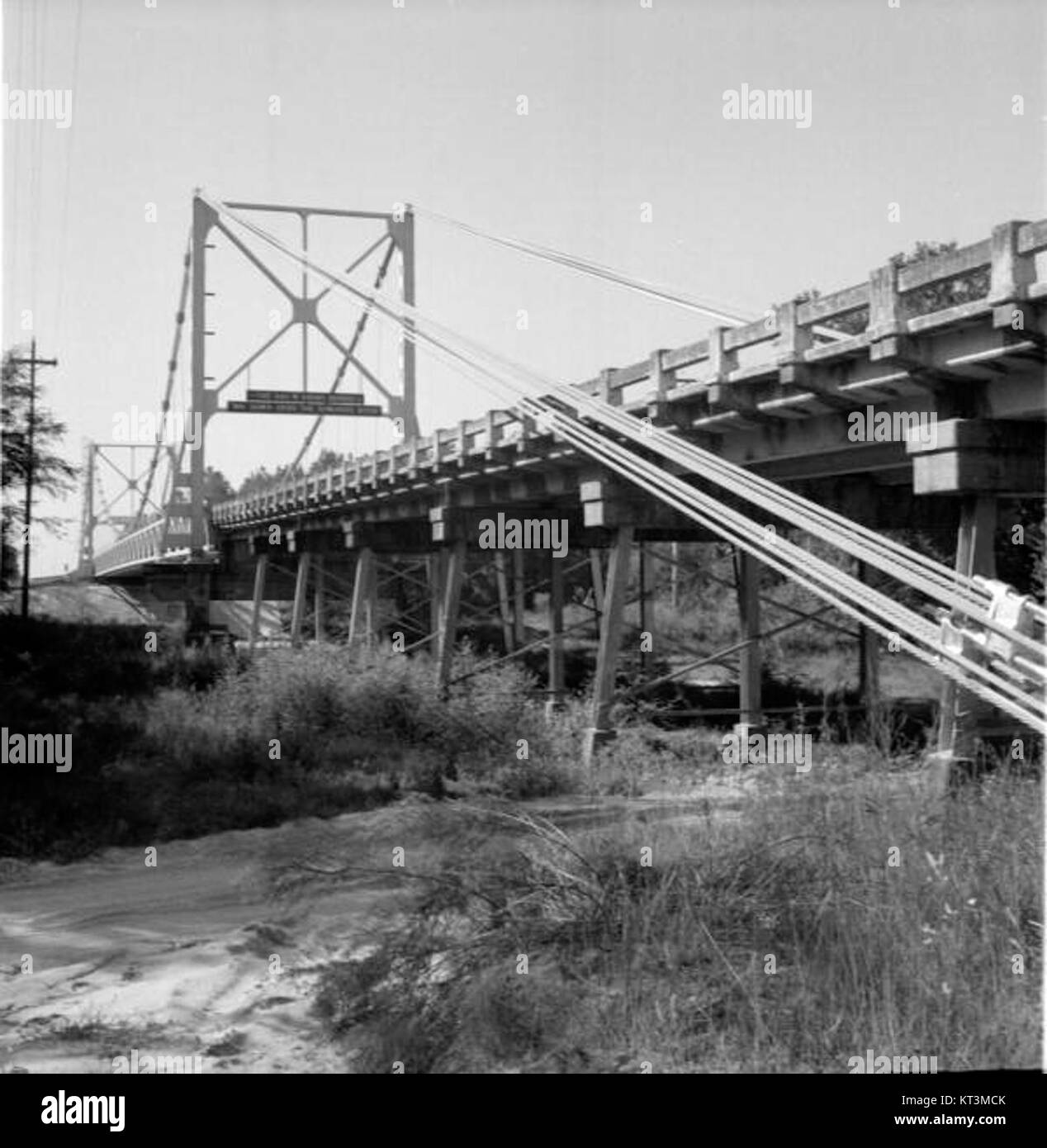 Photograph of the Hal Adams Bridge, taken in 1981. The image showcases ...