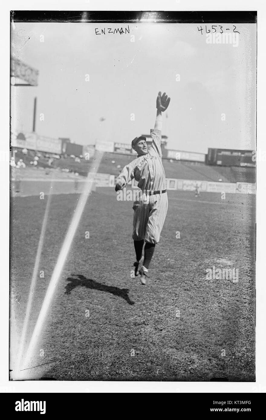 A vintage photograph of Johnny Enzmann, a baseball player from ...