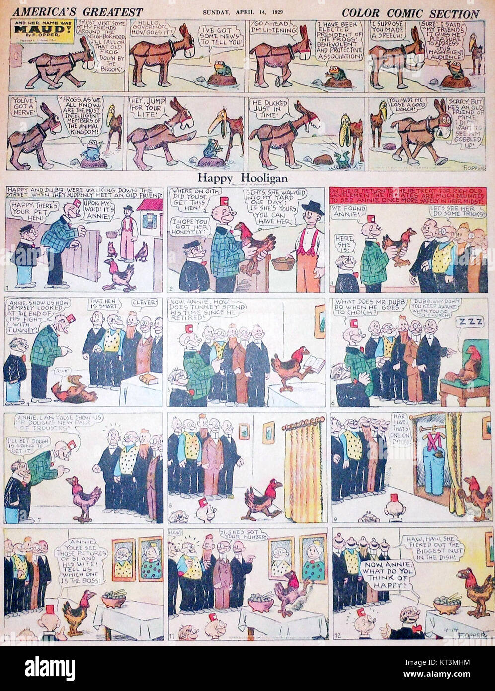 Happy Hooligan and Her Name Was Maud is a 1929 comic strip that follows ...