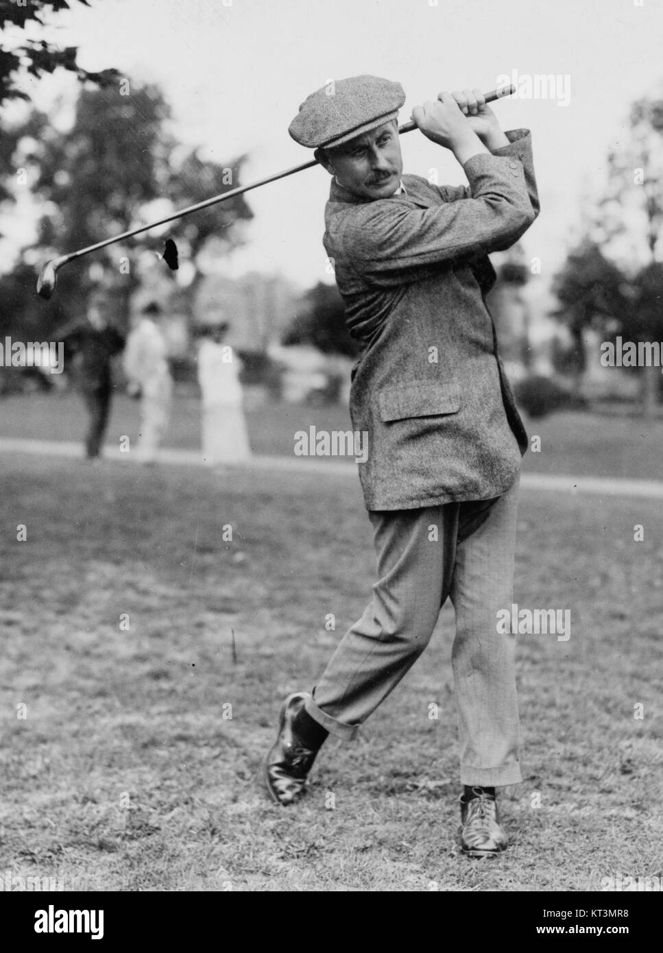 Professional golfers in tournament Black and White Stock Photos ...