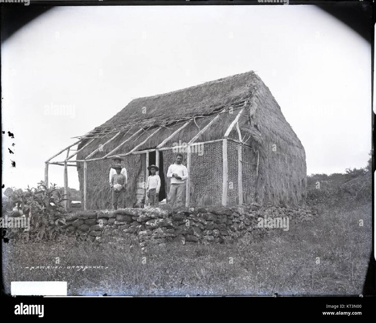 A photograph taken by Brother Bertram depicting a traditional Hawaiian ...