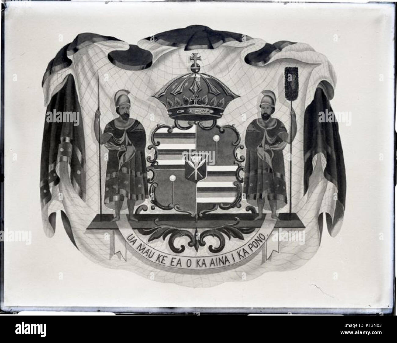 The Hawaiian Royal Crest from Brother Bertram's Photograph Collection ...