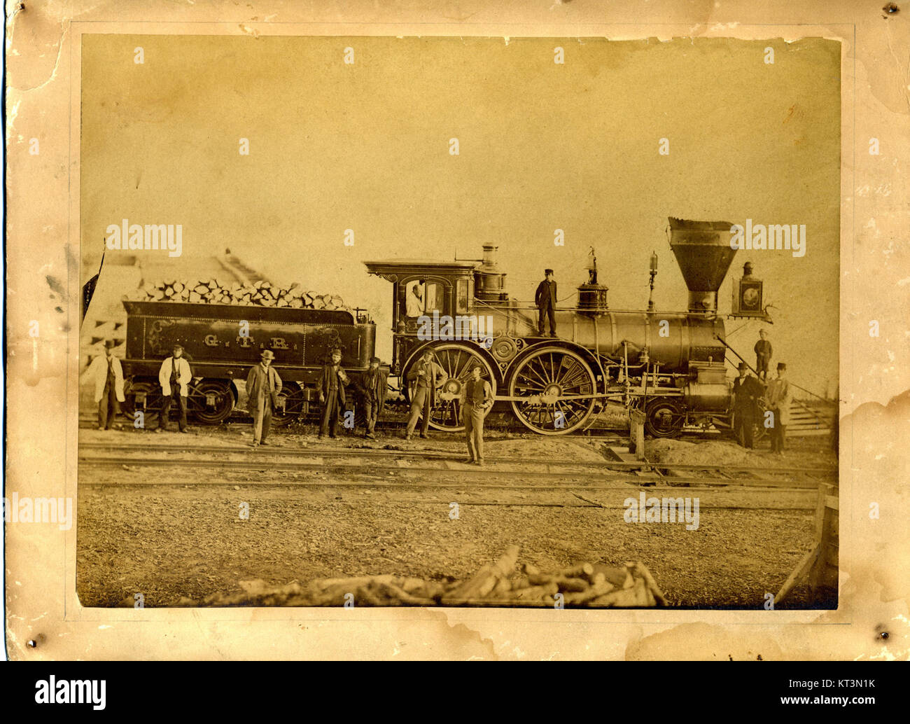 The 1872 Grand Trunk Railway locomotive 162 is a historical steam ...