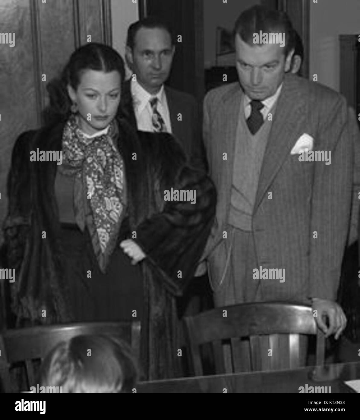 A portrait of Hedy Lamarr and John Loder, Hollywood stars from the ...