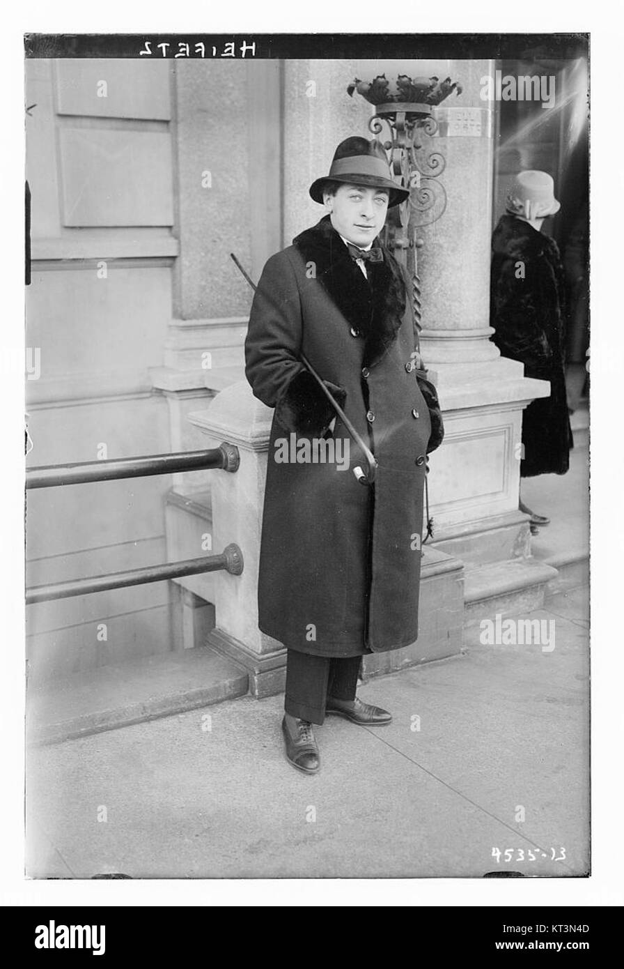 Photograph of Jascha Heifetz, renowned violinist, captured in ...