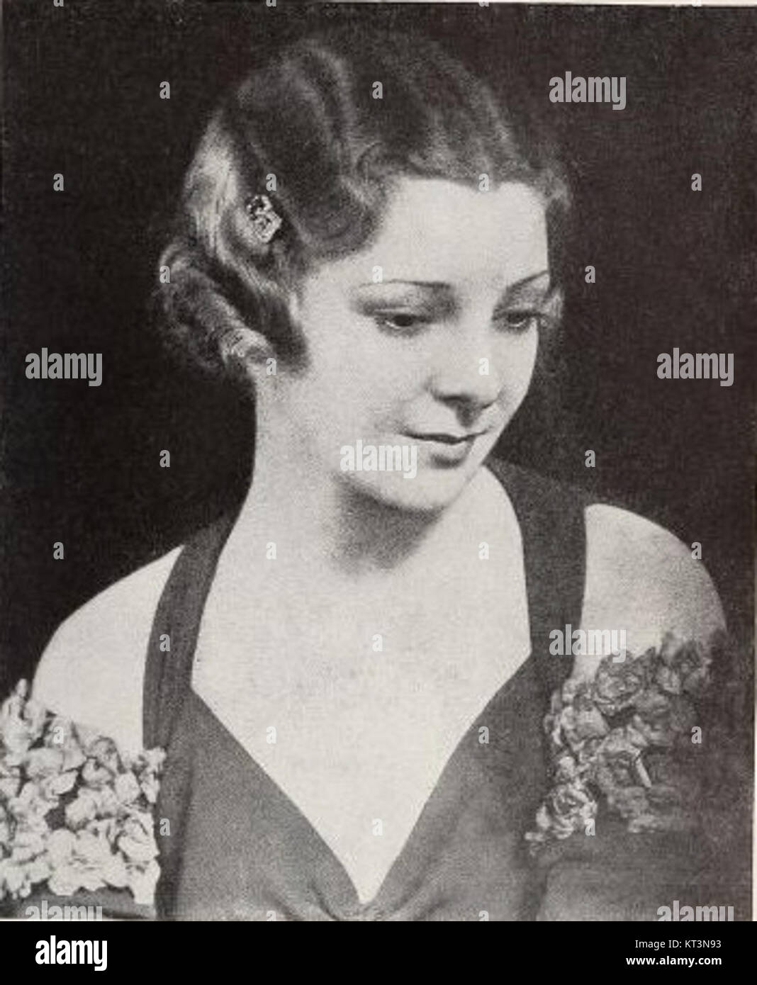 Helen Vinson, an actress in early Hollywood, is seen here in Screenland, showcasing her ...