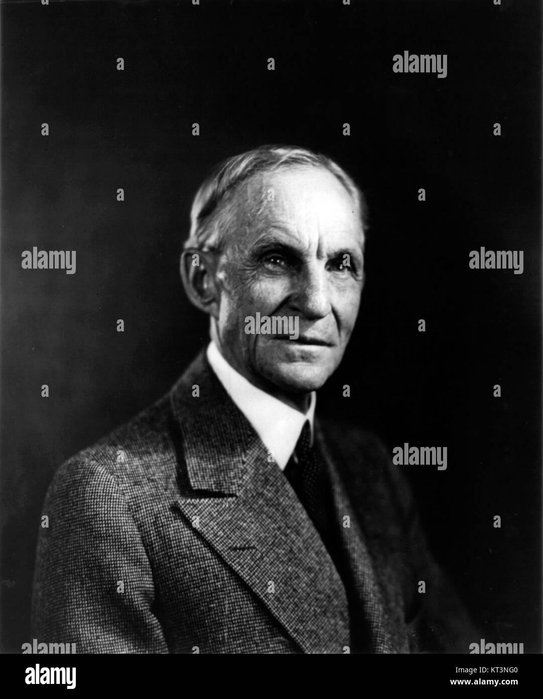 A photograph of Henry Ford, an American industrialist and founder of ...