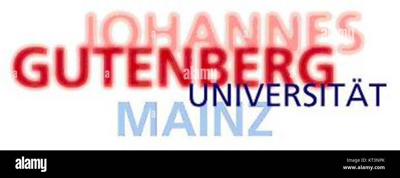The old logo of Johannes Gutenberg University Mainz reflects the ...