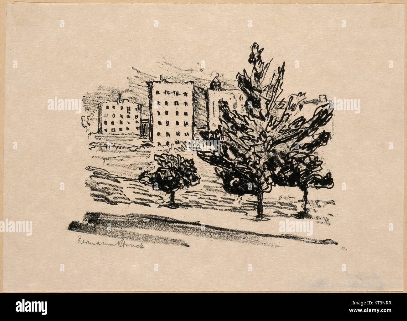 This image features a graphic artwork by Hermann Struck, created in ...