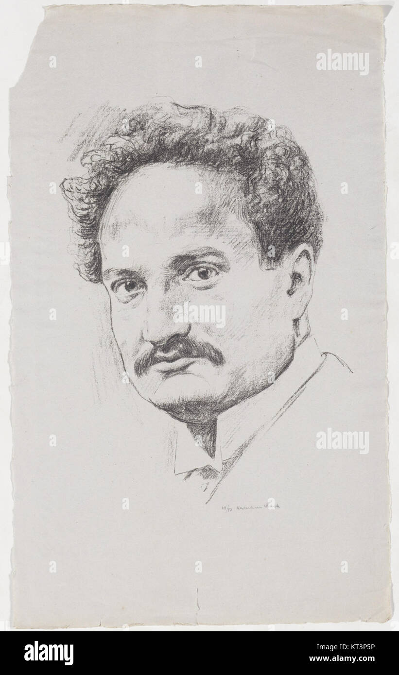 Hermann Struck's graphic work, created in 1987, captures artistic ...