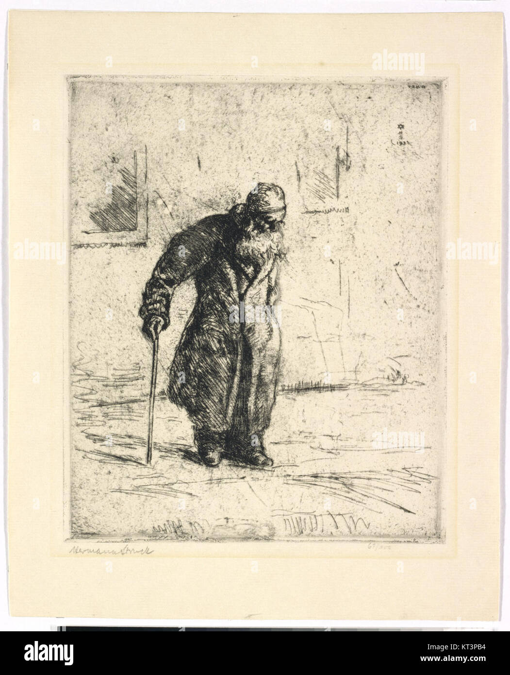 This piece by Hermann Struck is a notable work of graphic art, created ...