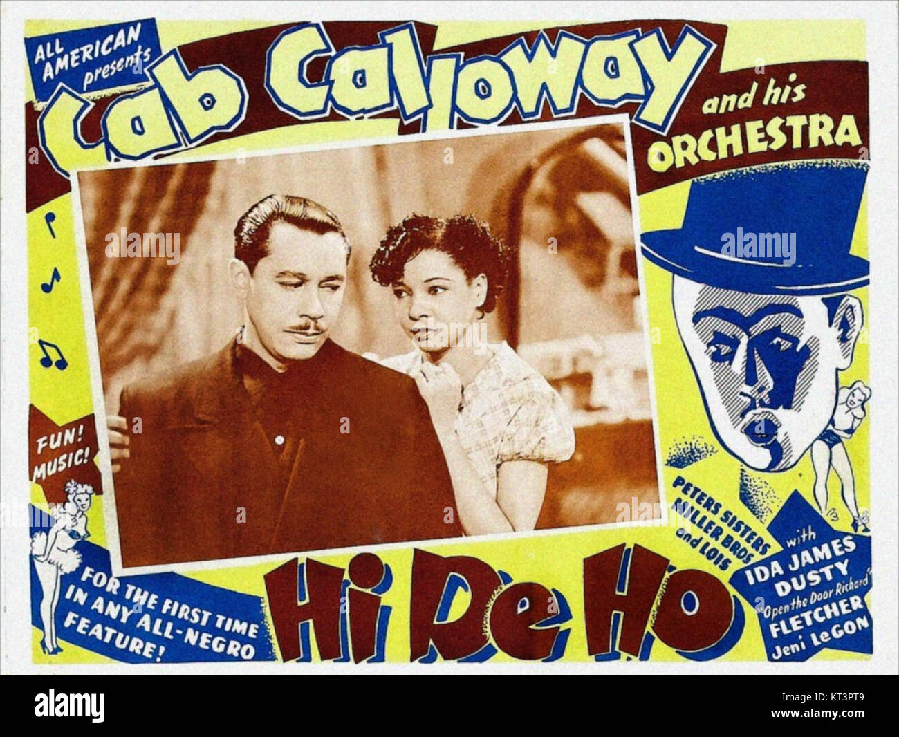 The poster for *Hi De Ho*, a 1947 American musical comedy film starring Cab Calloway. The film ...