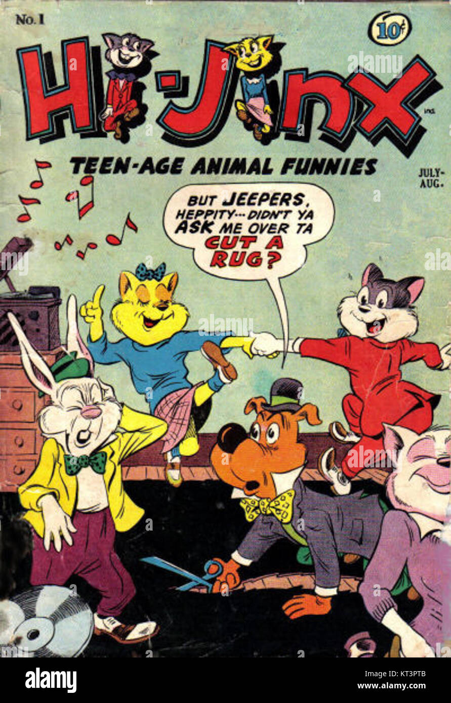 The first issue of 'Hi Jinx,' a vintage magazine from July 1947, known ...