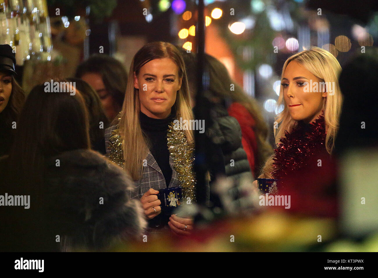 The cast of TOWIE film a festive scene at a garden centre in Wickford ...