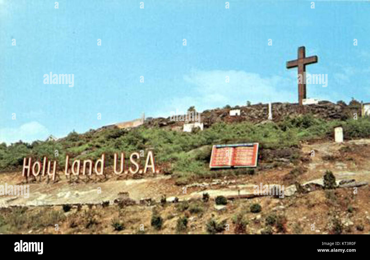 This postcard showcases a scenic view of the Holy Land, an area rich in ...