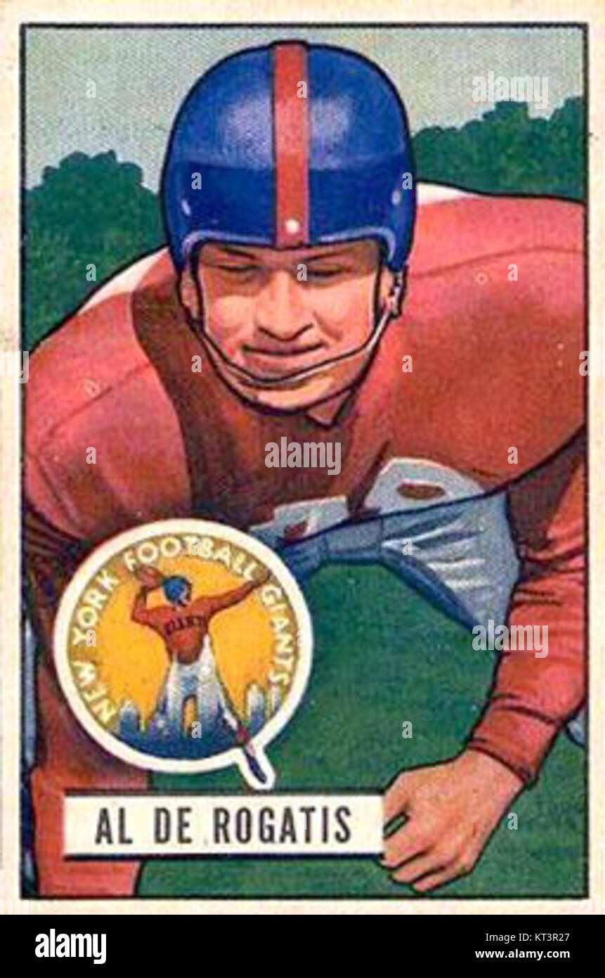 Al DeRogatis - 1951 Bowman Stock Photo - Alamy