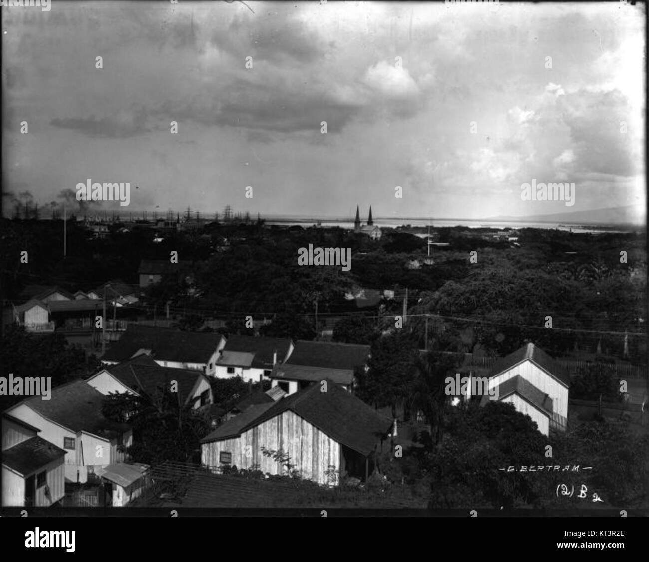 This photograph, taken by Brother Bertram, captures the city of ...