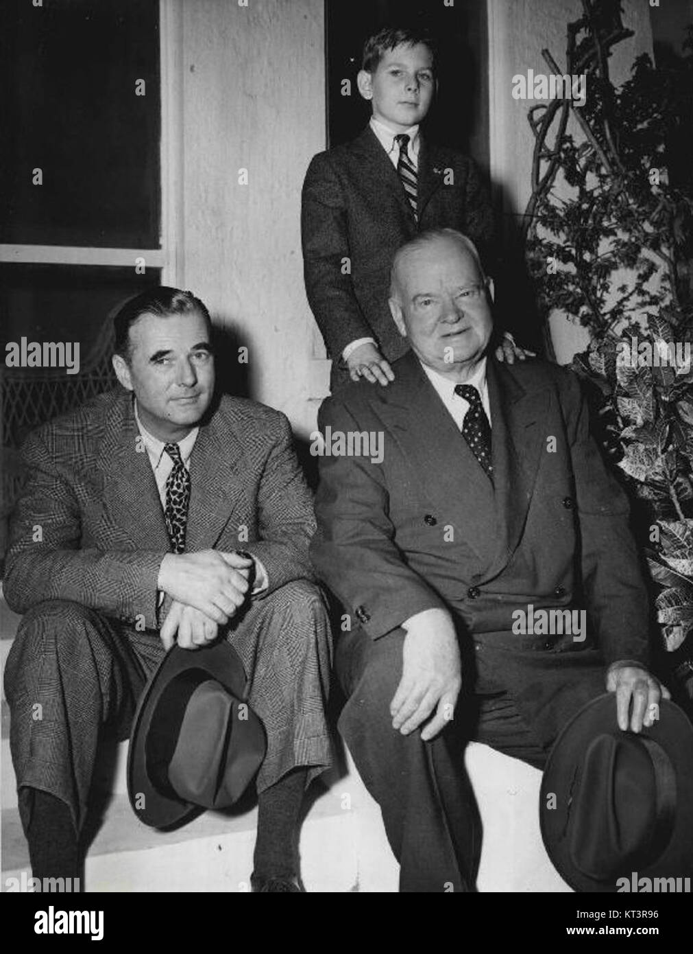 This photograph from 1950 features Allan Herbert Sr. and Andrew Hoover ...