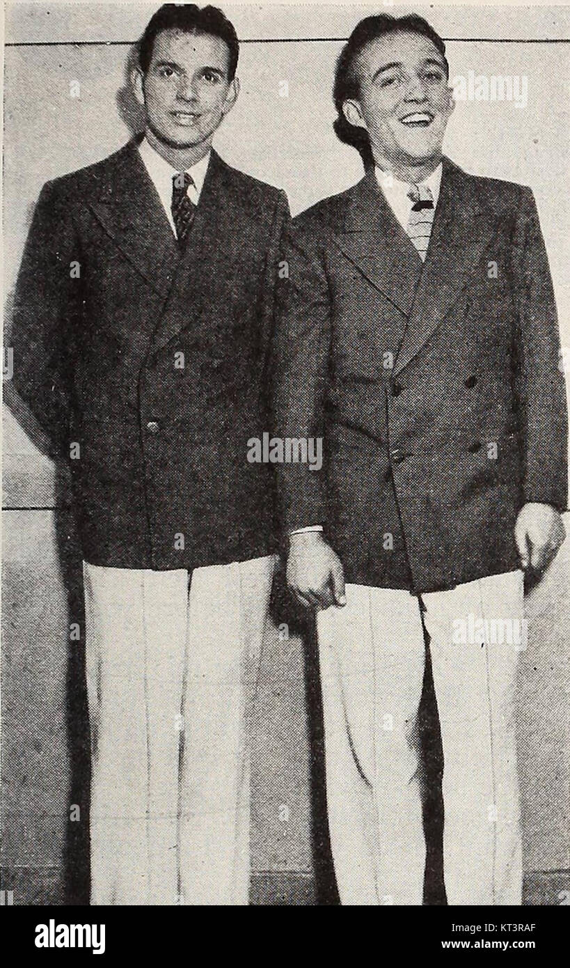 Al Rinker and Bing Crosby - Screenland, April 1934 Stock Photo - Alamy
