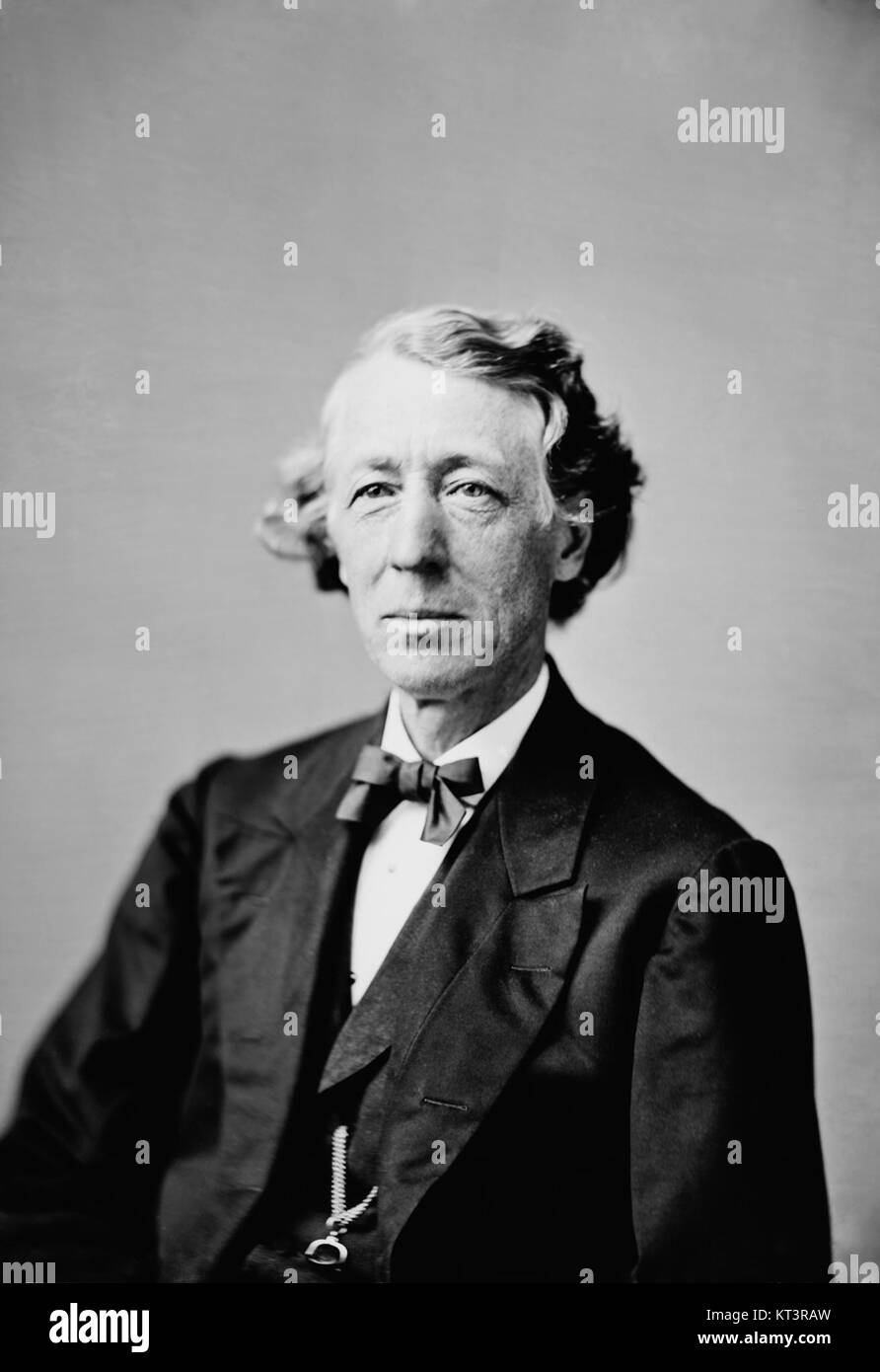A restored image of Horatio King, a prominent historical figure ...