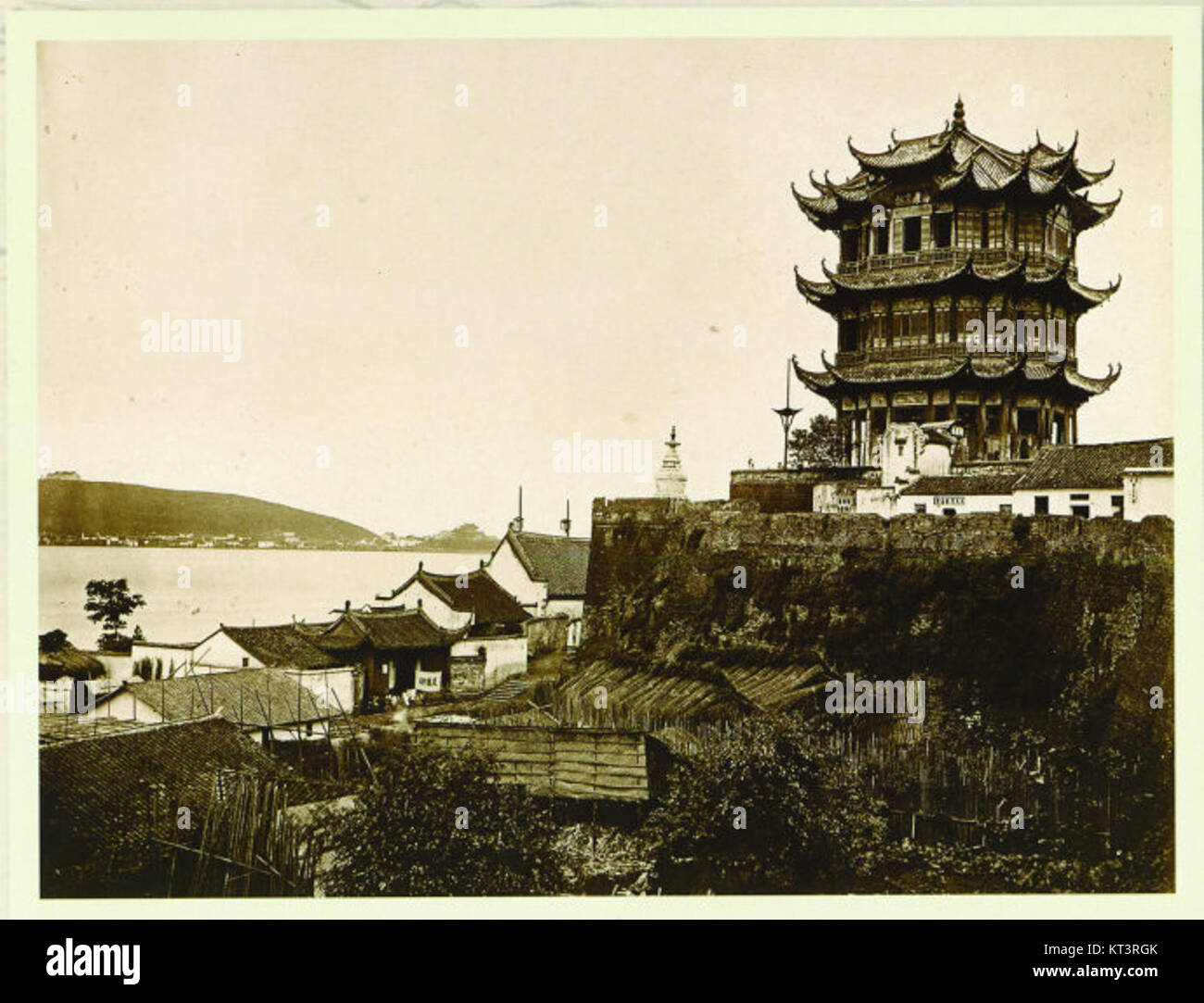 The HuangHe Tower is a historic landmark in China, located near the ...