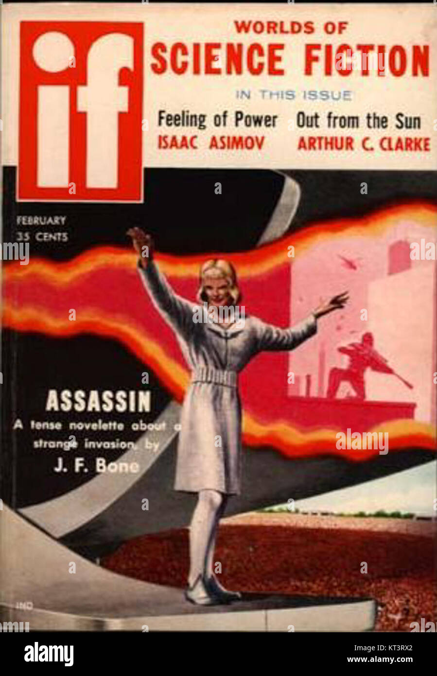 A vintage image from 1958, capturing a significant historical moment or ...