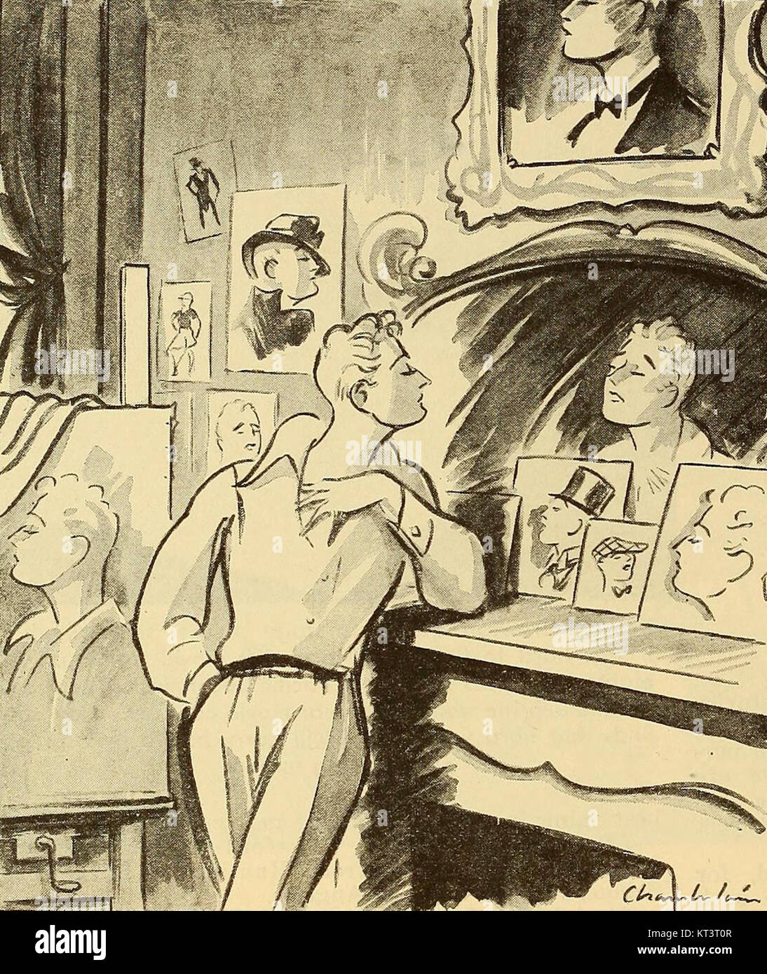 This illustration by Ken Chamberlain showcases his distinct artistic ...