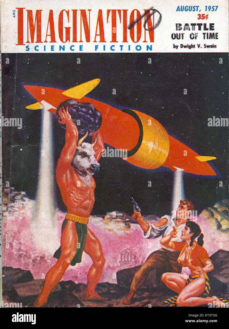 Imagination, a magazine published in 1957, featured speculative fiction ...
